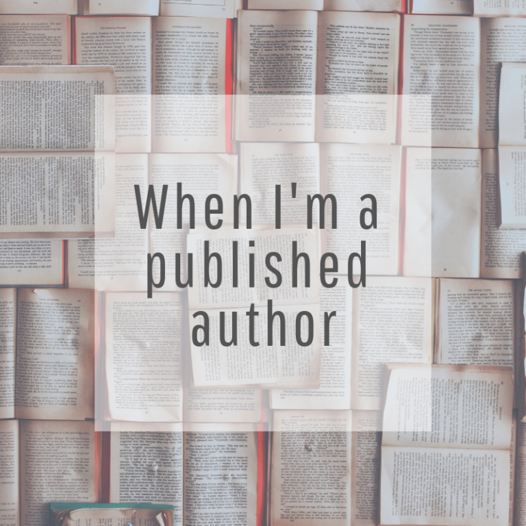 when i'm a published author. | Ronni Davis - Author
